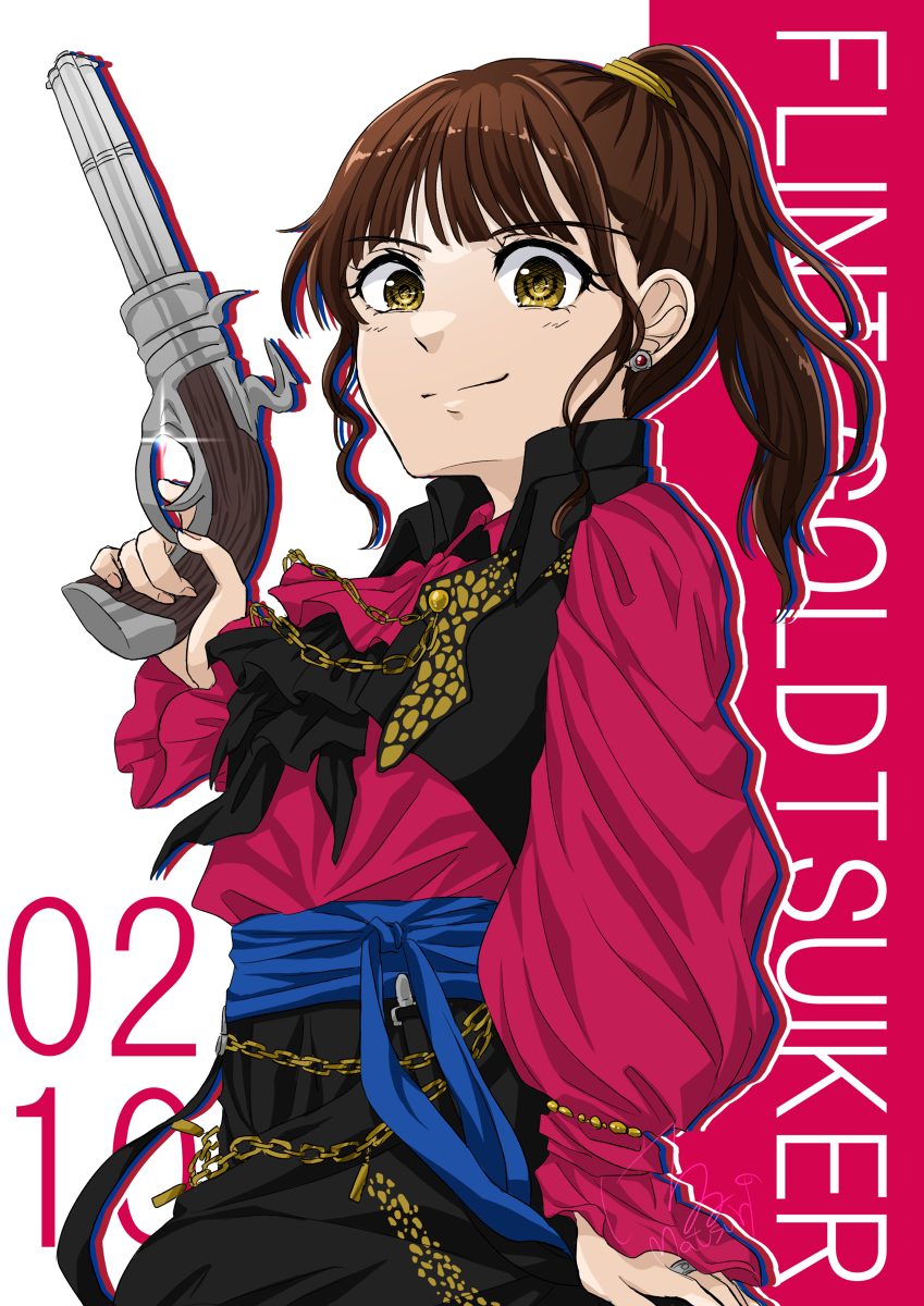 Safebooru - alluring brown eyes brown hair flint goldtsuiker kikai ...