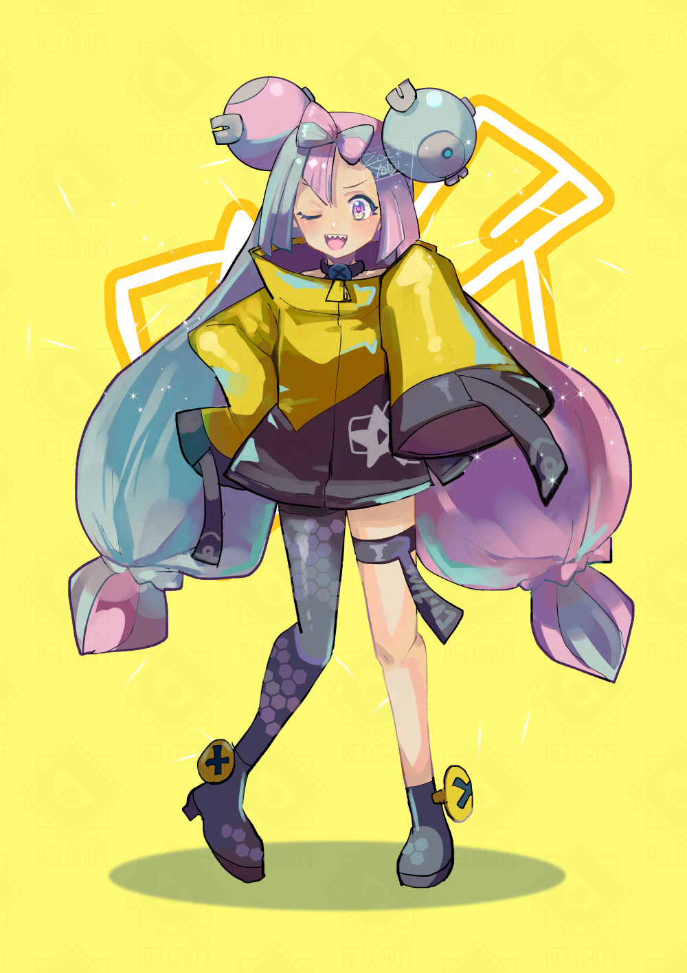 Safebooru - 1girl aqua hair bow-shaped hair character hair ornament ...