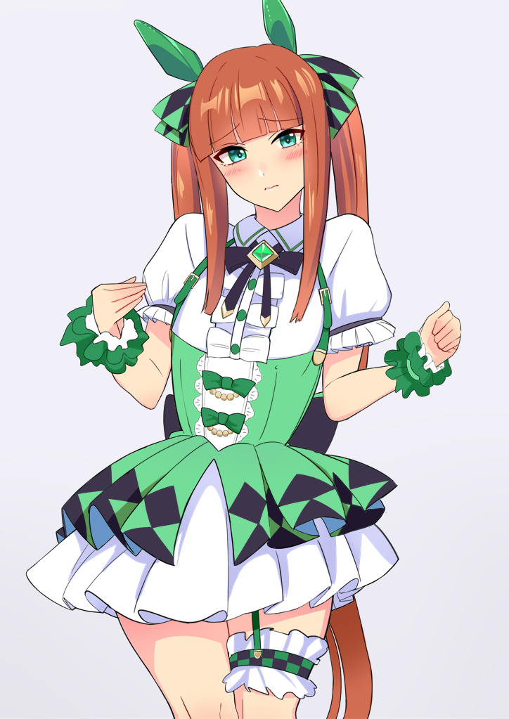 Safebooru - 1girl animal ears bangs baron (nsbaron) blue eyes blunt bangs blush breasts brown ...