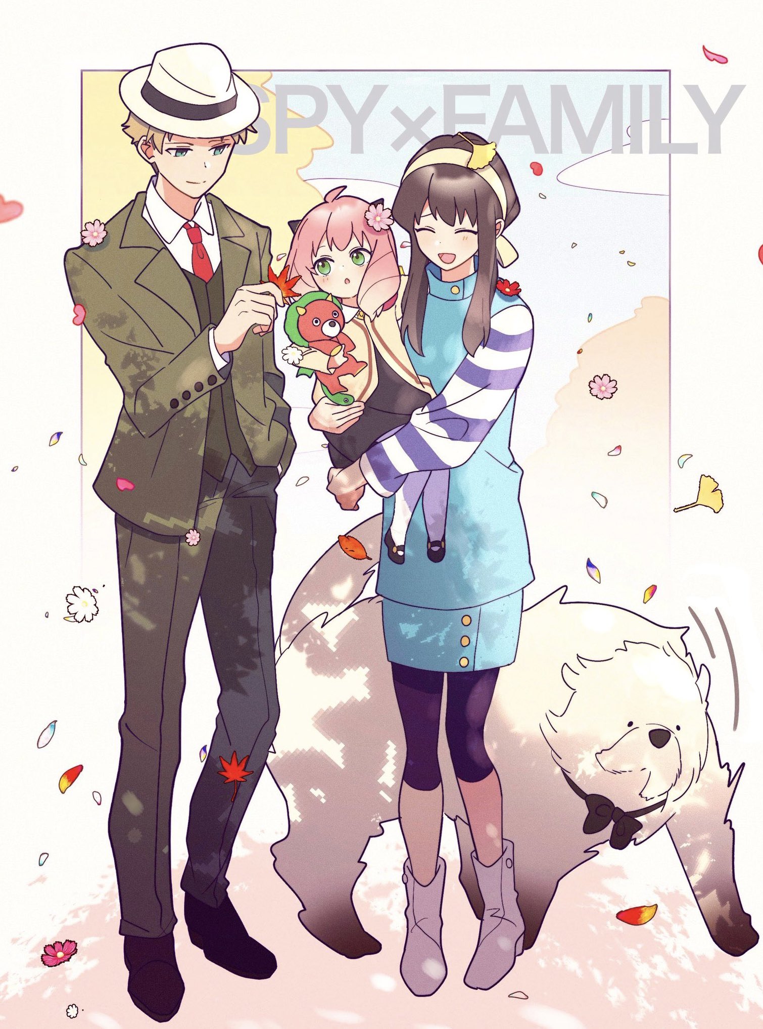 Safebooru - 1boy 2girls anya (spy x family) bangs black hair blonde hair bond (spy x family ...