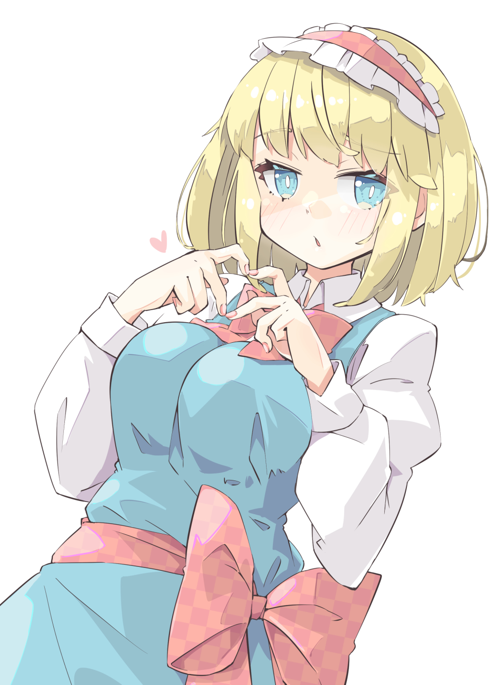 Safebooru - 1girl alice margatroid arnest blonde hair blue dress blue eyes bow bowtie breasts ...