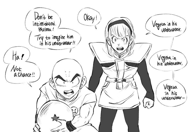 Safebooru - 1boy 1girl bald ball bulma clenched hands dragon ball ...