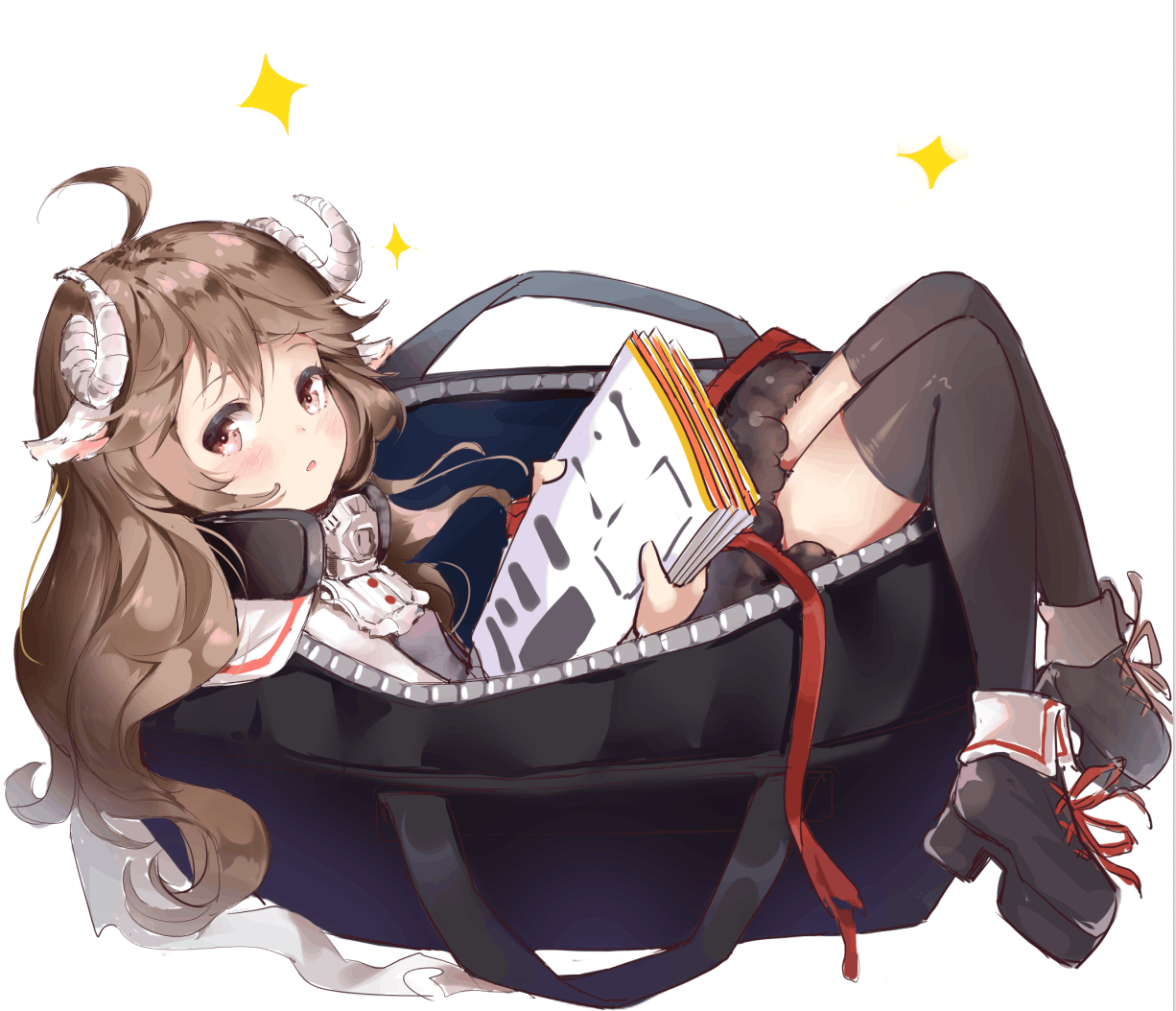 Safebooru - 1girl ahoge animal ears arknights bag black footwear black thighhighs blush boots ...