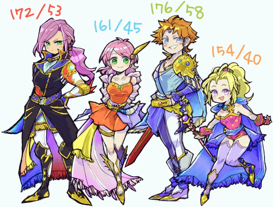 Safebooru - 1boy 3girls bangs blonde hair boots brown hair butz klauser ...