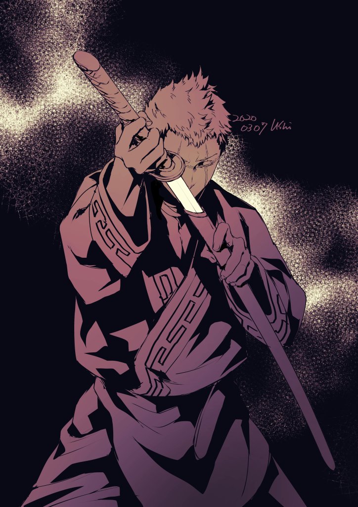 Safebooru - 1boy blind closed eyes dark background holding holding ...