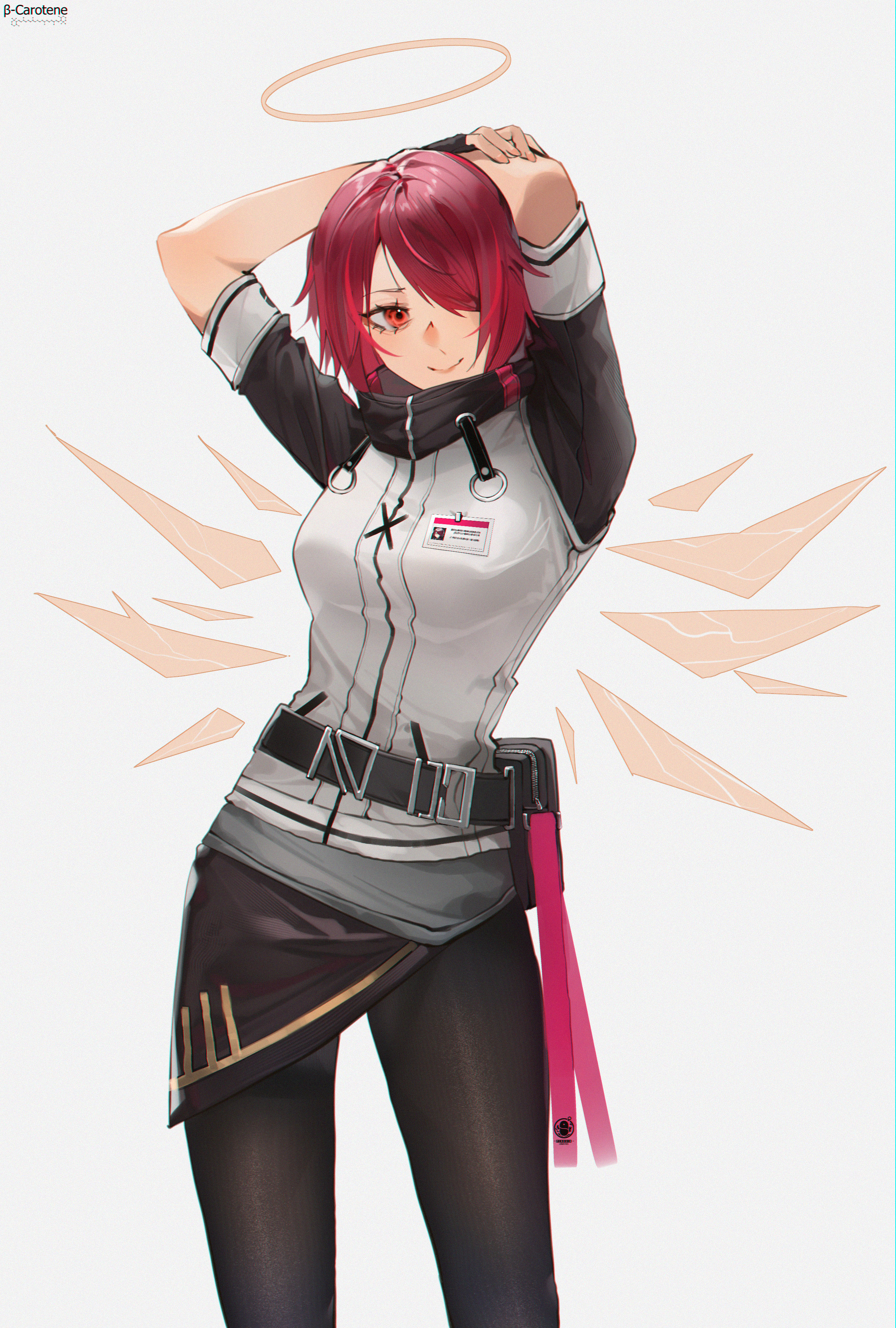 Safebooru - 1girl absurdres angel arknights black gloves closed mouth ...