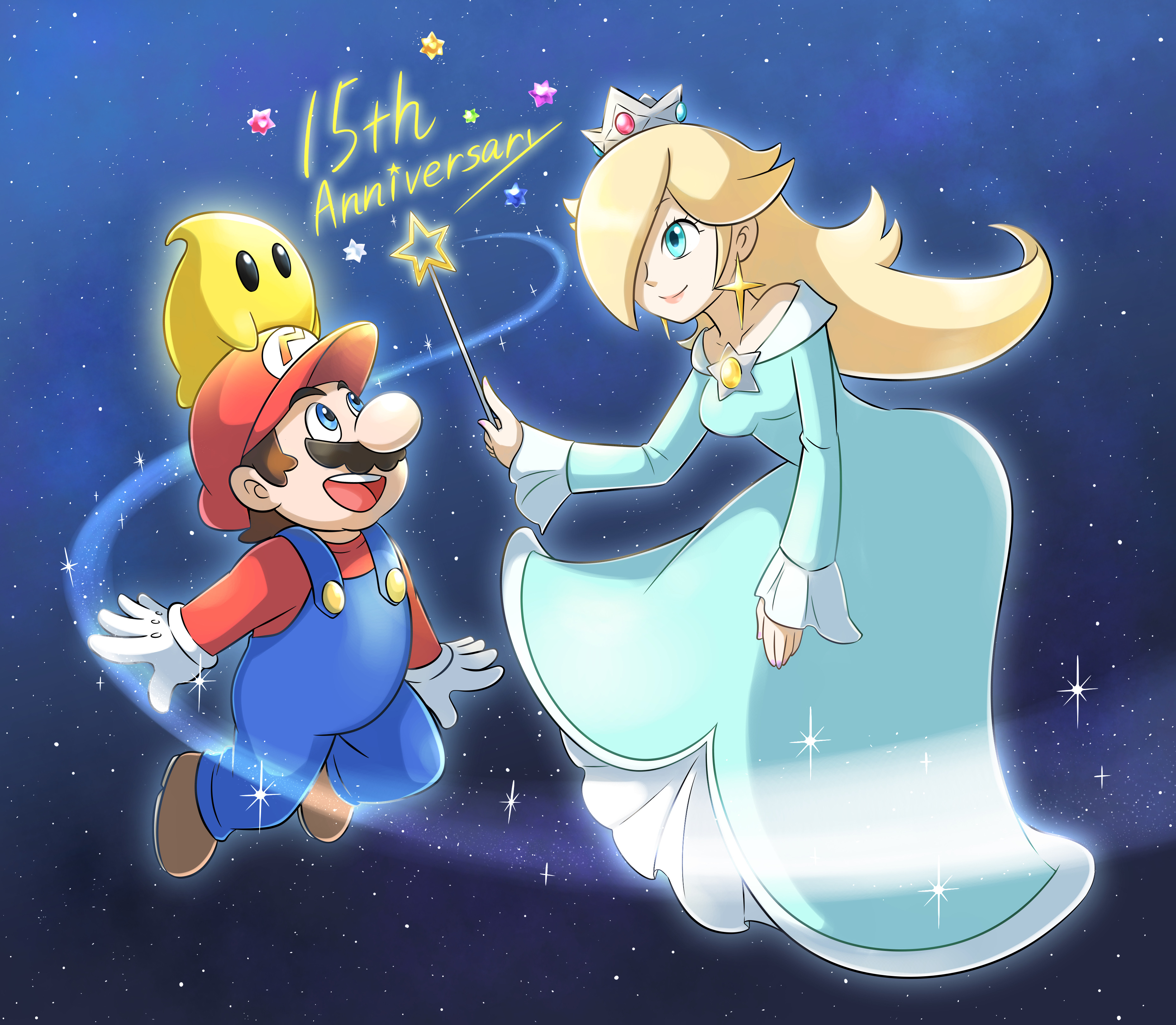 Safebooru - 1boy 1girl absurdres anniversary aogaeru (pixiv46613656 ...