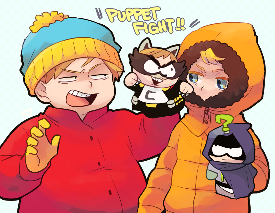 Safebooru - 2boys ? beanie blonde hair blue eyes coat eric cartman fat ...