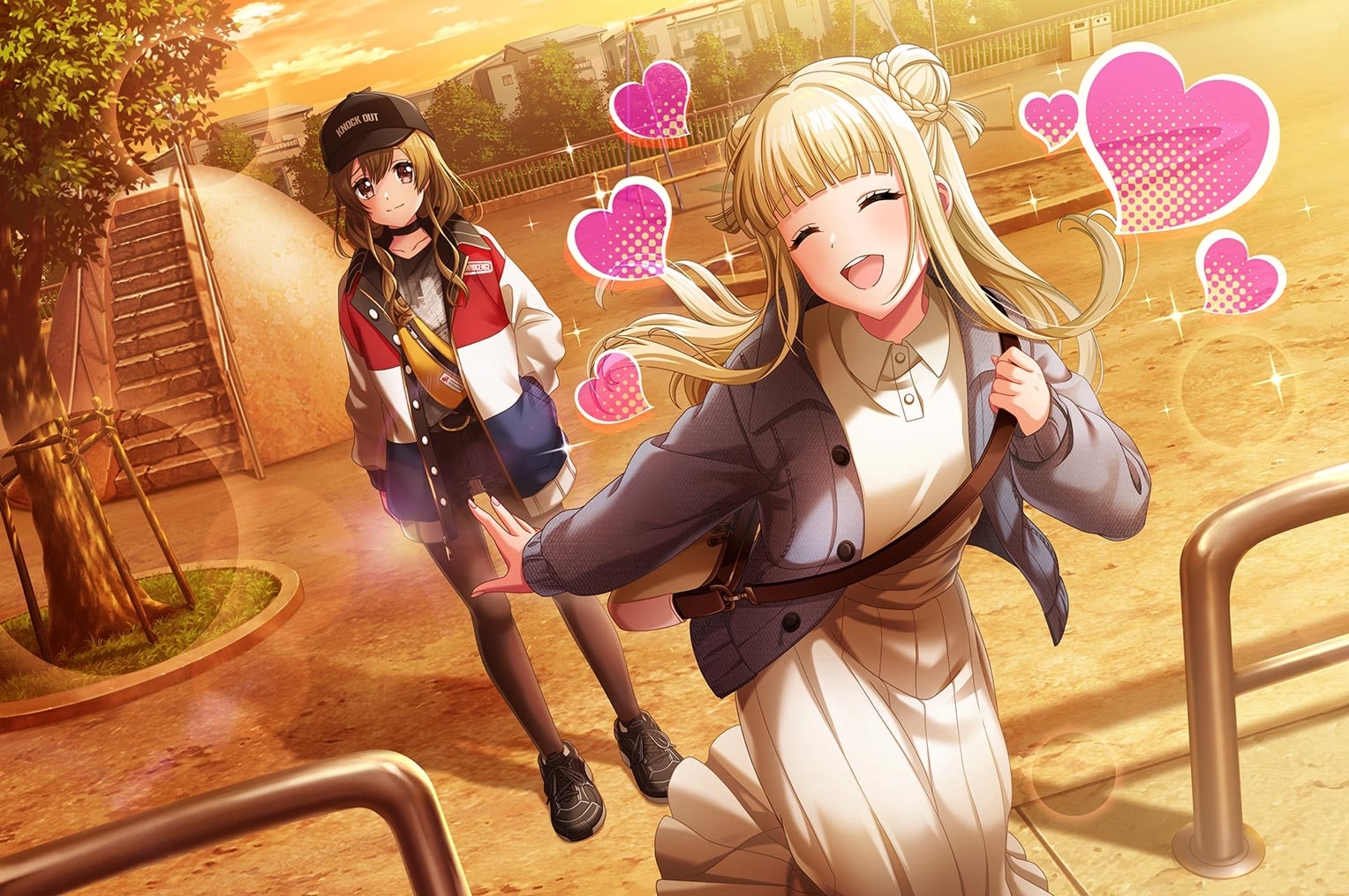 Safebooru - blonde hair closed eyes d4dj dress fukushima noa long hair smile | 4204049