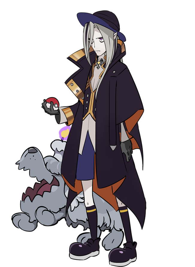 Safebooru - black headwear cape gloves holostars holostars english noir ...