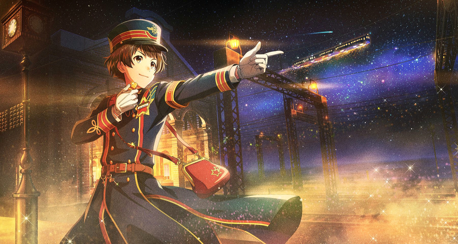 Safebooru - 1boy ahoge akizuki ryo belt brown eyes brown hair flying ...