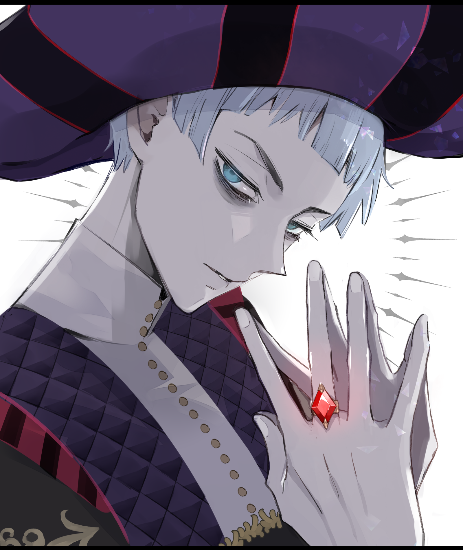 Safebooru - 1boy awara kayu bags under eyes bangs blue eyes blunt bangs ...