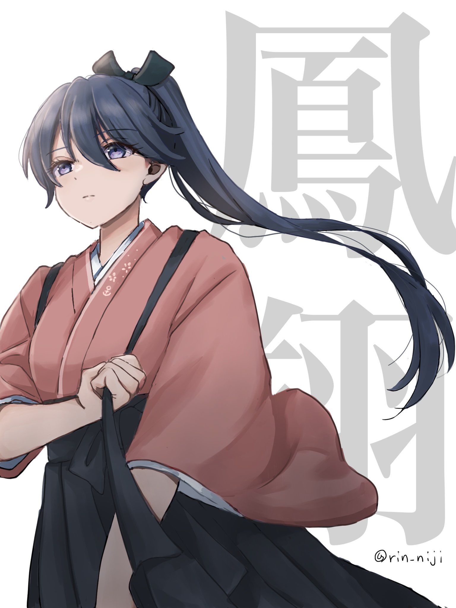 Safebooru - 1girl adjusting clothes black ribbon blue hair breasts ...