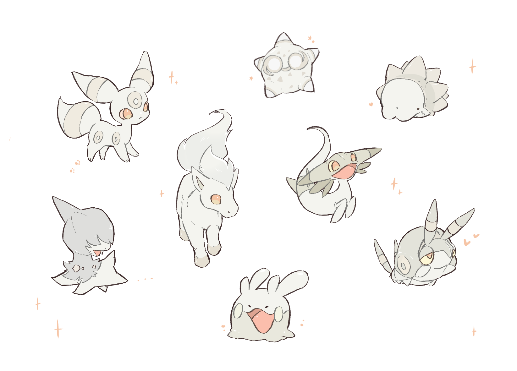 Safebooru - :d albino commentary request deino (pokemon) dreepy goomy ...