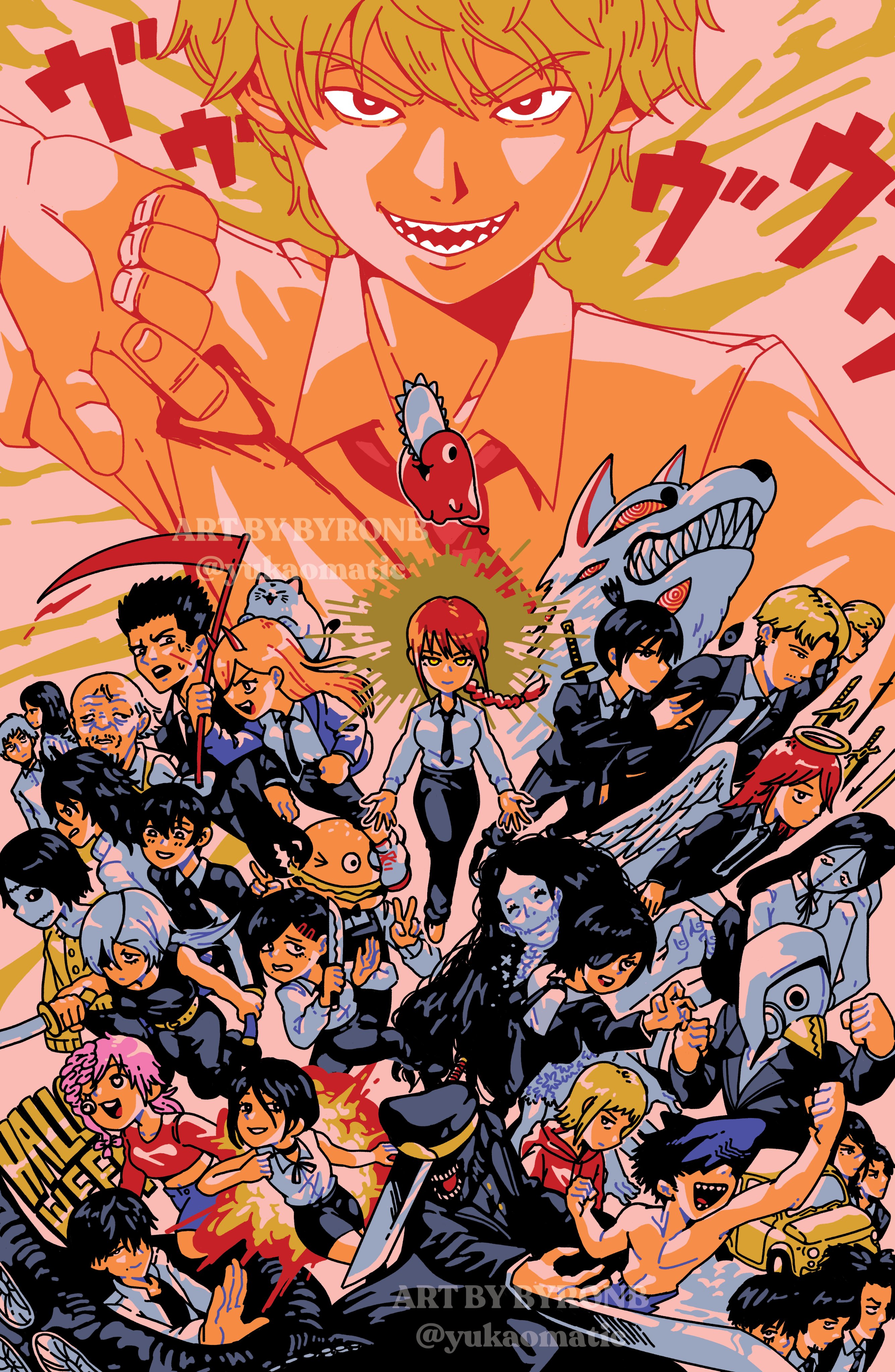 Safebooru - absurdres akane sawatari (chainsaw man) aldo (chainsaw man) angel devil (chainsaw ...