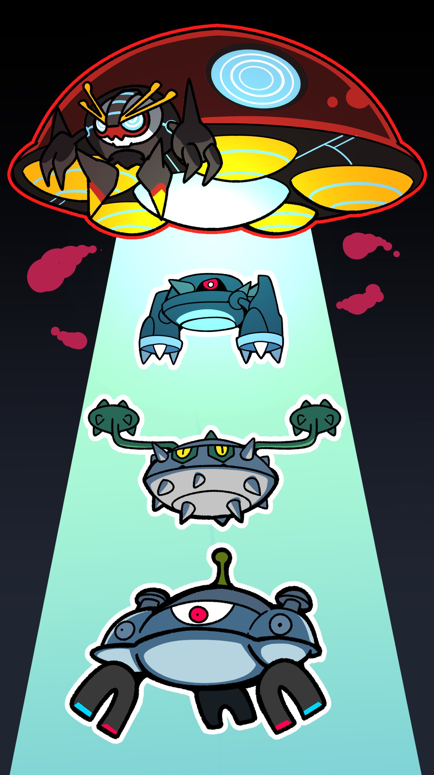 Safebooru - abduction absurdres blue eyes clouds commentary request ...