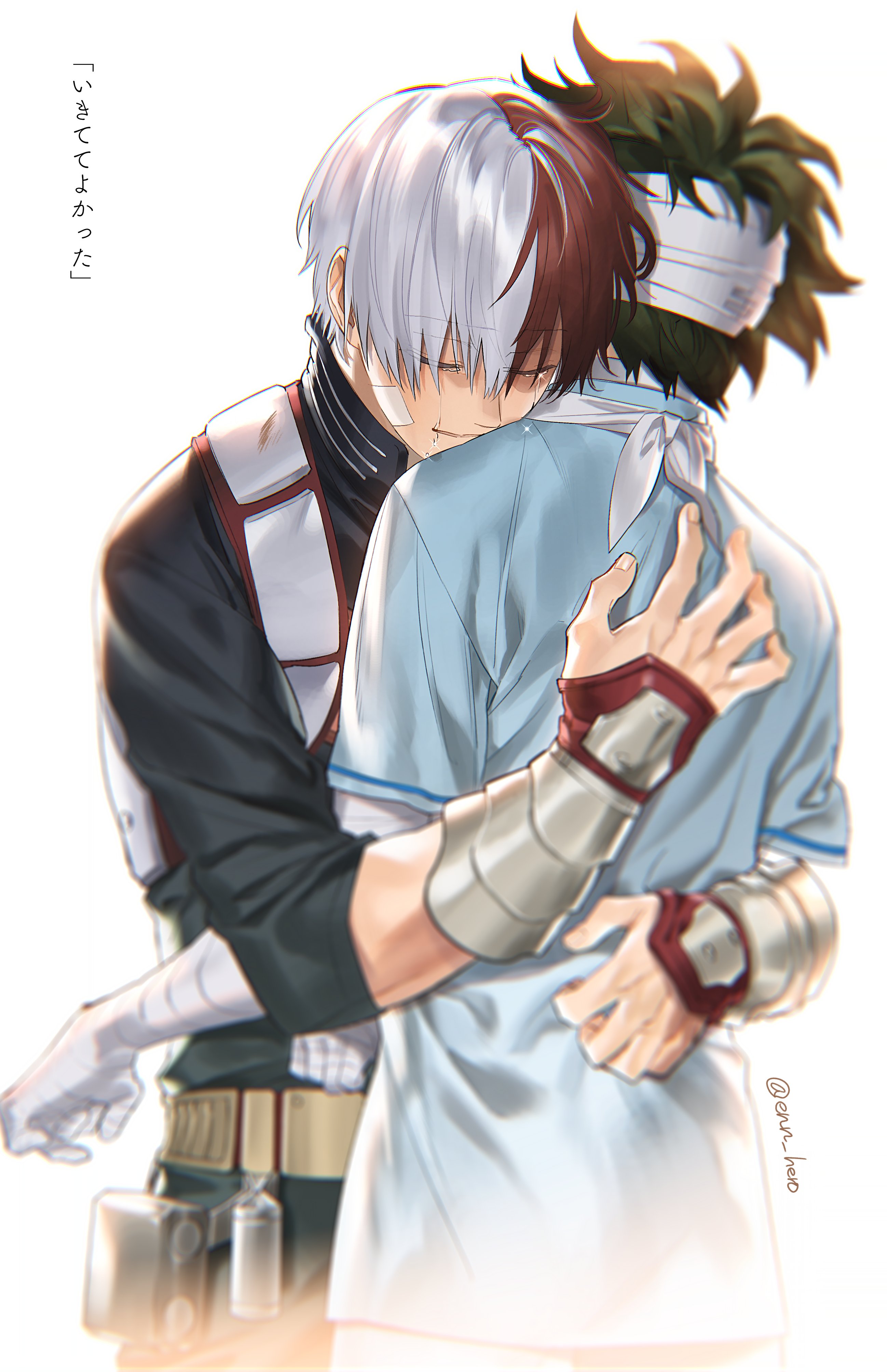 Safebooru - 2boys absurdres bandaged arm bandaged head bandages bangs ...