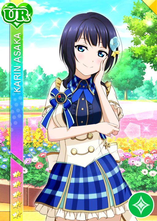 Safebooru - asaka karin blue eyes blue hair character name dress love live! nijigasaki high ...