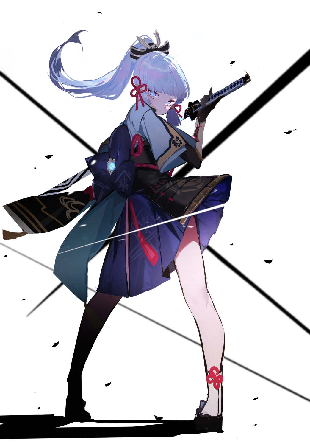 Safebooru - 1girl amenoma kageuchi (genshin impact) armor bangs blue eyes blunt bangs closed ...