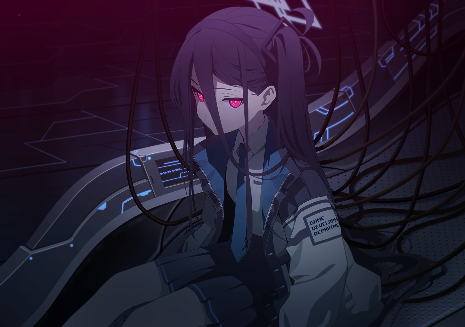 Safebooru - 1girl aris (blue archive) blue archive blue eyes blue hair dark blue hair english ...