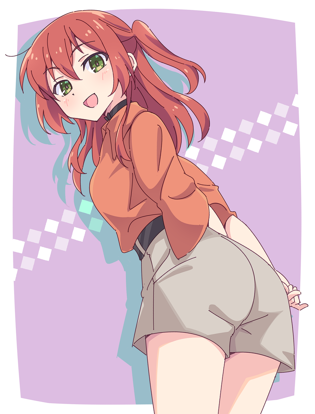 Safebooru - 1girl :d arms behind back ass bangs black choker blush bocchi the rock! choker e20 ...