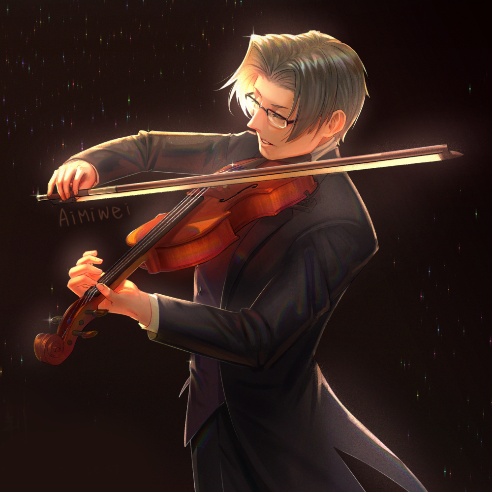 Safebooru - 1boy ace attorney alternate costume backlighting black suit ...