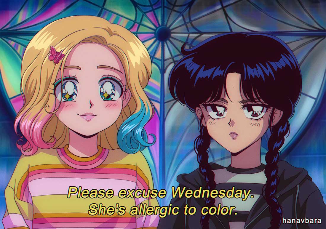 Safebooru - + + 1980s (style) 2girls addams family animification bangs ...