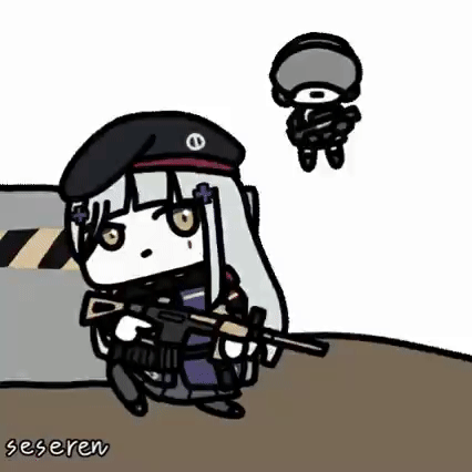 Safebooru - 1girl animated gif assault rifle girls' frontline girls ...