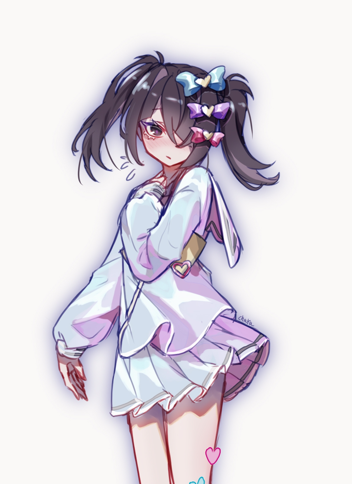 Safebooru - 1girl alternate costume ame-chan (needy girl overdose) black eyes black hair blue ...