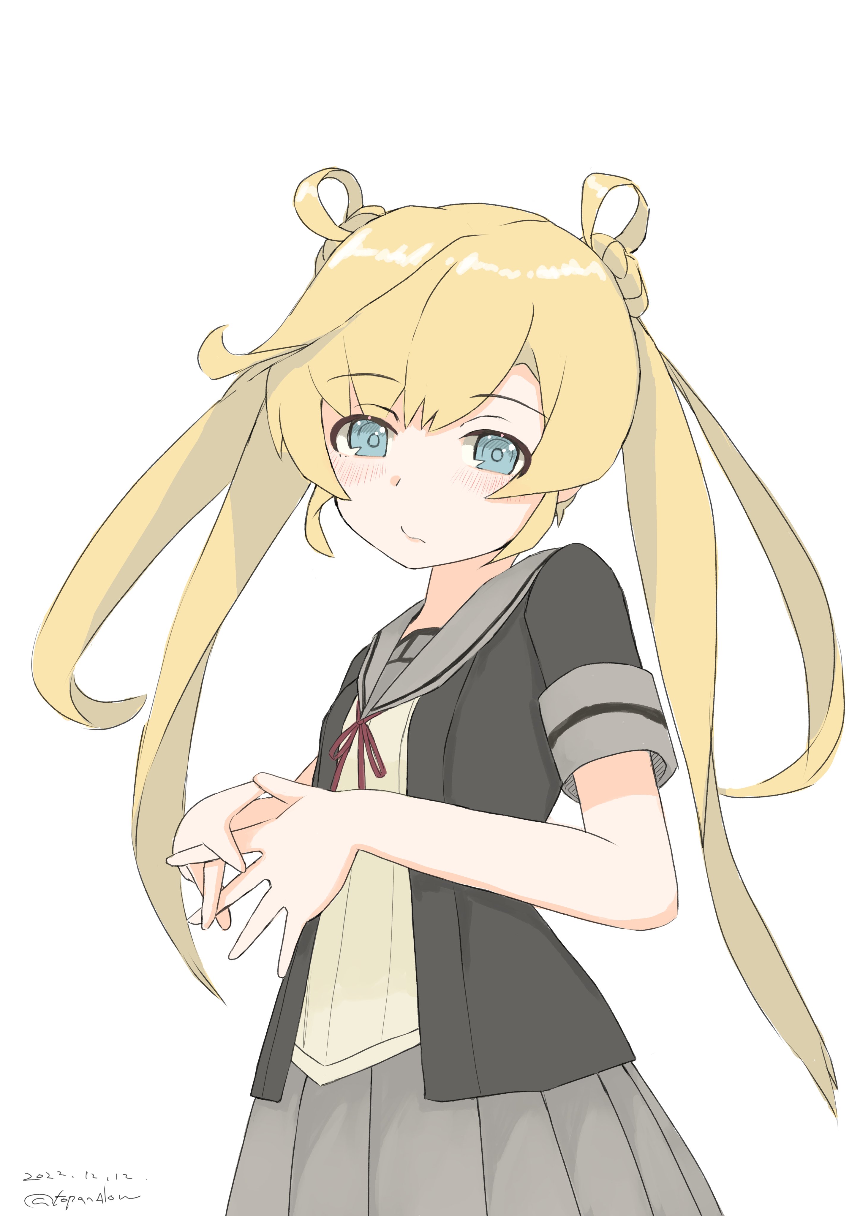 Safebooru - 1girl absurdres abukuma (kancolle) abukuma kai ni (kancolle) aqua skirt bangs bike ...