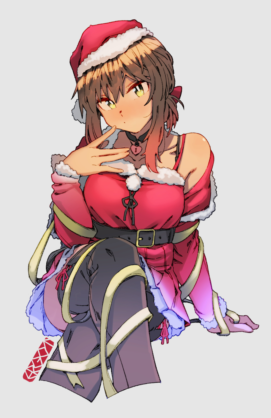 Safebooru - 1girl artist logo artist name belt black belt black choker black hair black ...