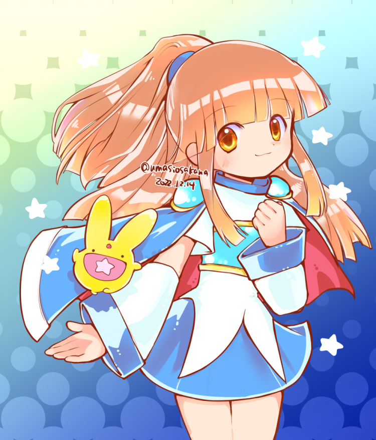 Safebooru - 1girl 1other arle nadja armor breastplate brown hair cape carbuncle (puyopuyo ...