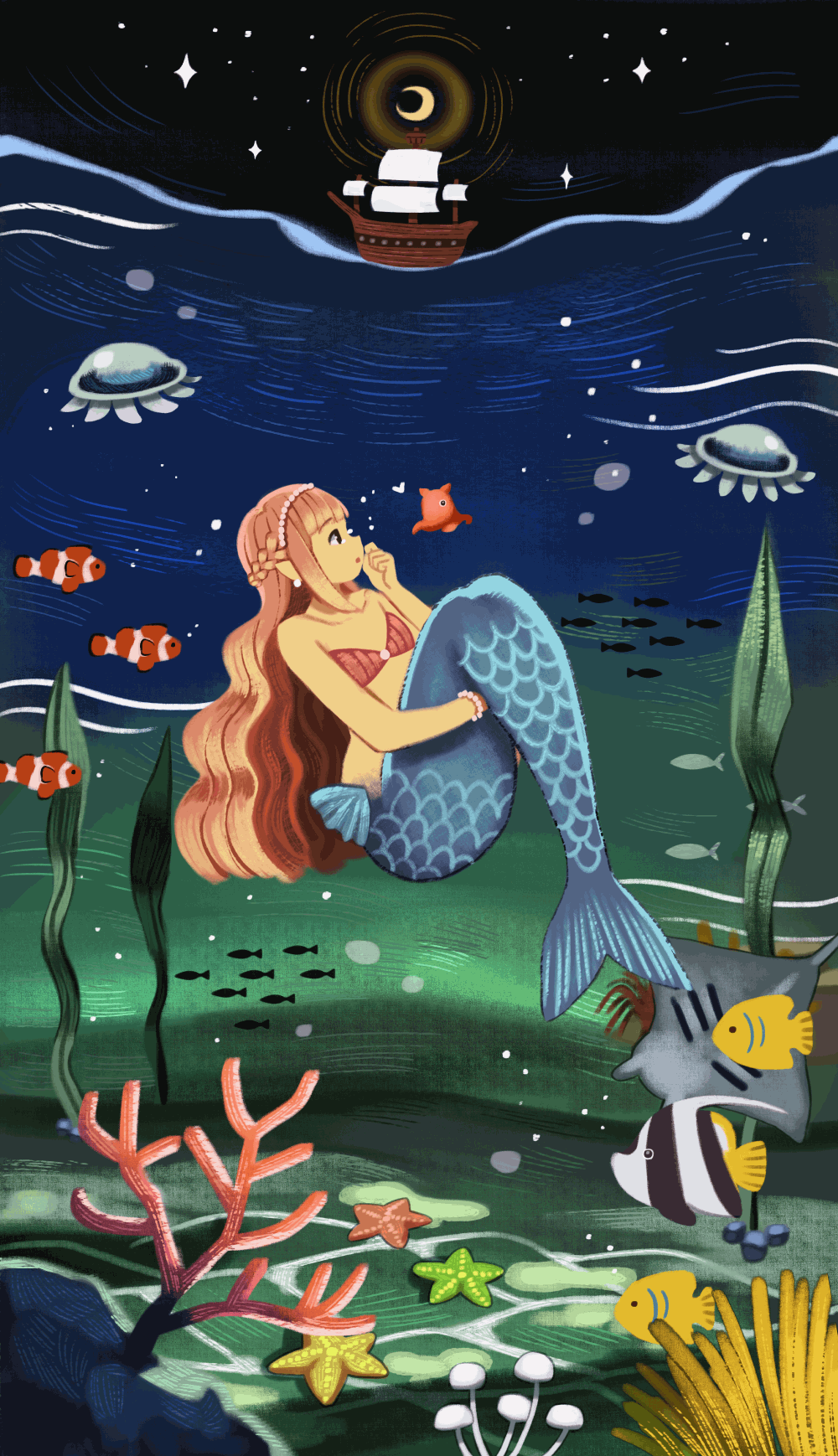 Safebooru - 1girl angelfish animated animated gif bangs blunt bangs ...