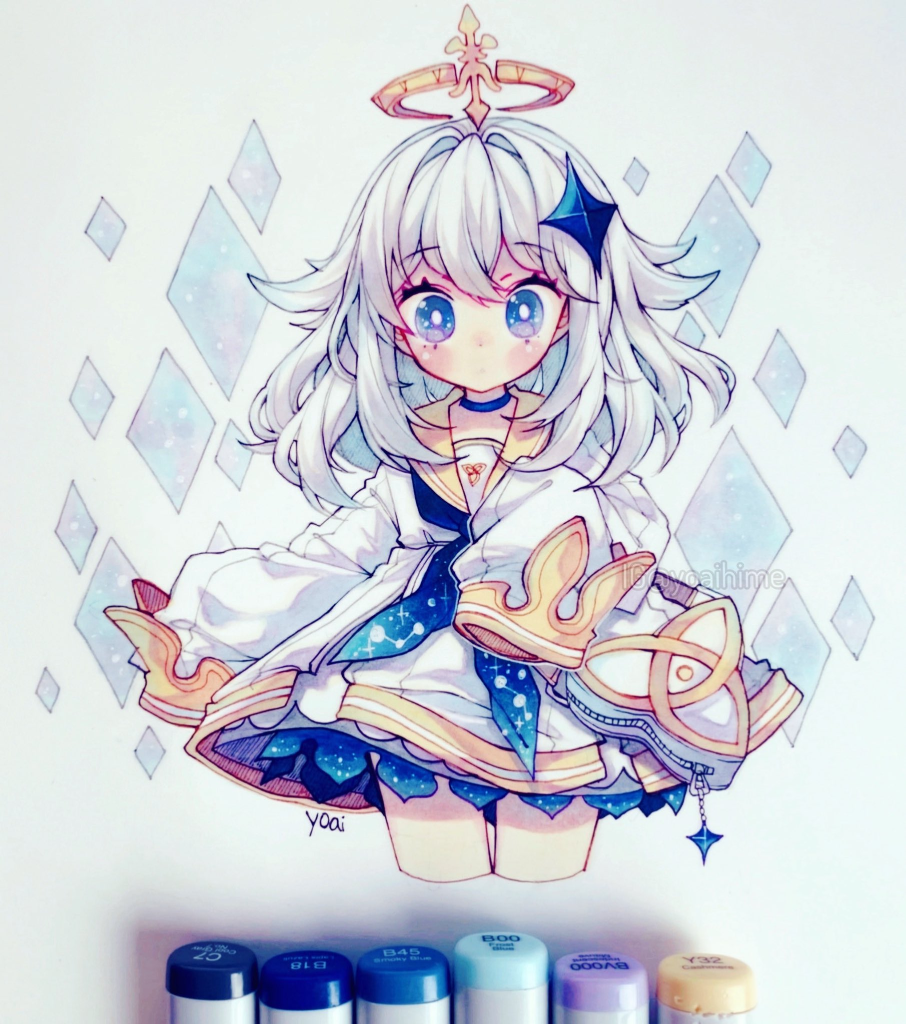 Safebooru - 1girl adapted costume anny (yoai) artist name bag bangs ...