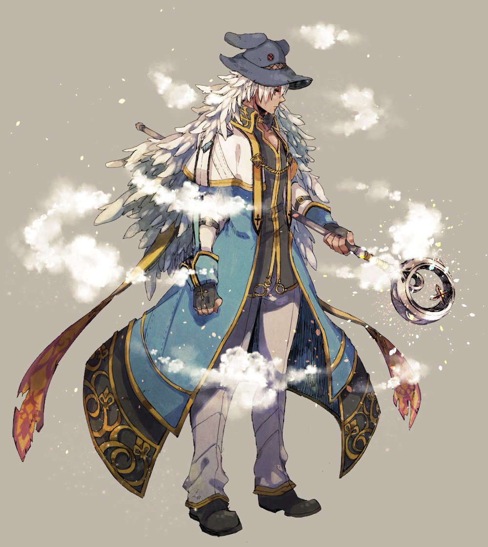 Safebooru - 1boy arch bishop (ragnarok online) bangs black footwear black gloves black shirt ...