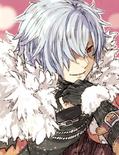 Safebooru - 1boy arm belt bangs belt black gloves black shirt brown belt commentary request fur ...