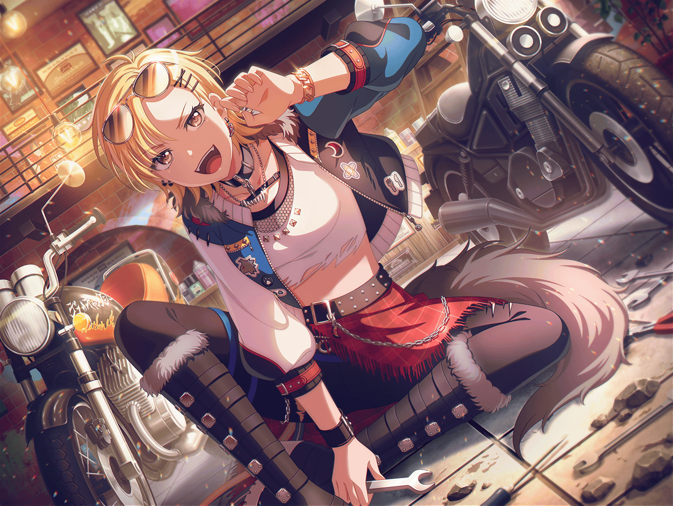 Safebooru - bang dream! blonde hair jacket masking (bang dream!) official art satou masuki short ...