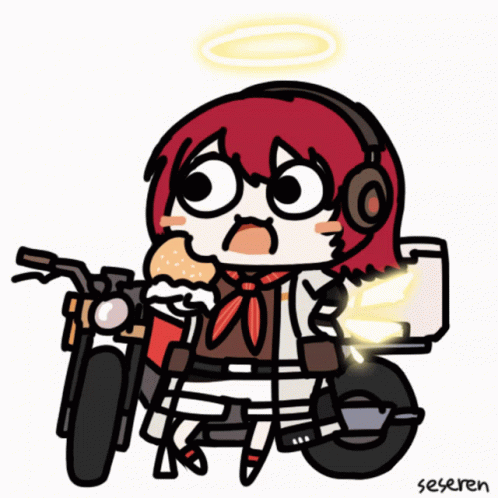 Safebooru - 1girl animated gif arknights exusiai (arknights) halo ...