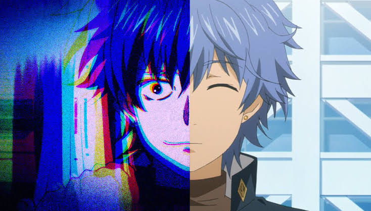 Safebooru - 1boy aihana etsu aogami pierce dual persona short hair ...