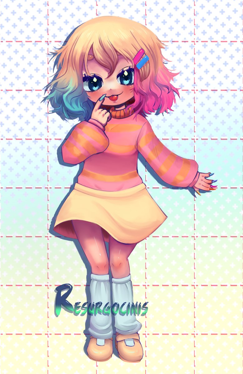 Safebooru - addams family animification blonde hair chibi colored tips ...