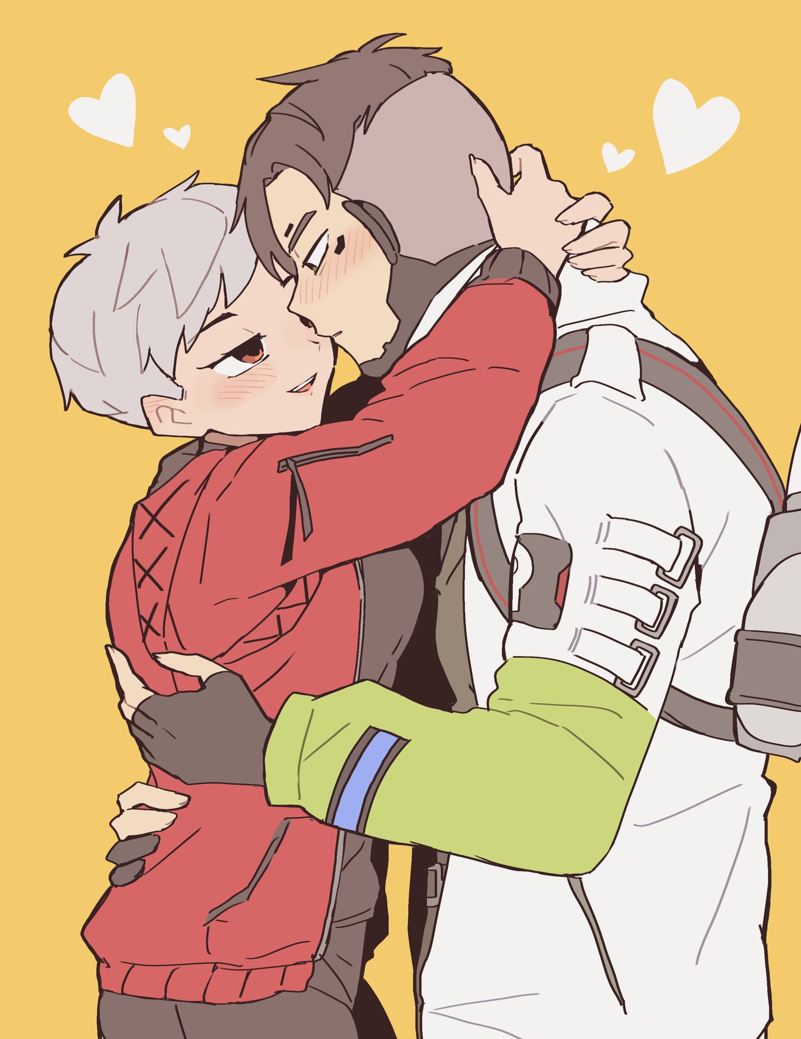 Safebooru - 1boy 1girl animification apex legends black eyes black gloves black hair black pants ...