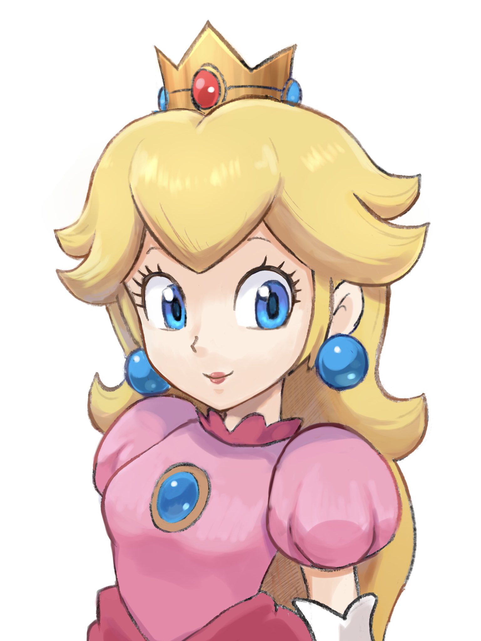 Safebooru - 1girl blonde hair blue eyes crown dress elbow gloves gloves ...