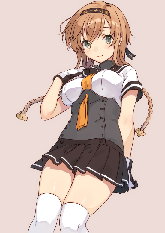 Safebooru - 1girl bangs black gloves black headband black sailor collar black skirt blush braid ...