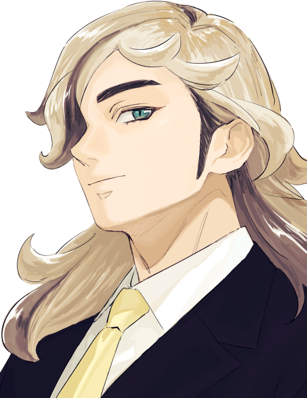 Safebooru - 1boy alternate costume arven (pokemon) black jacket brown hair closed mouth collared ...