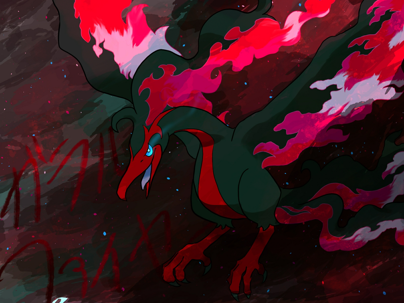 Safebooru - animal focus bird blue sclera character name claws colored sclera commentary request ...