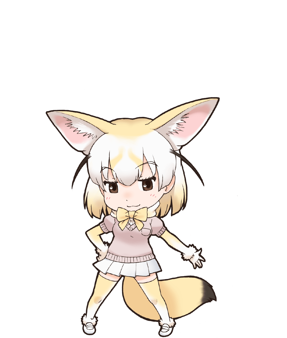 Safebooru - 1girl animal ears black eyes blonde hair bow bowtie closed mouth elbow gloves extra ...