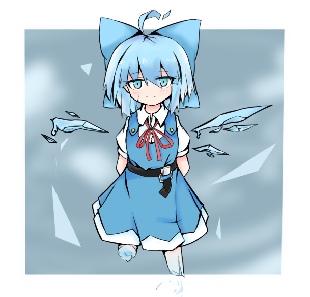 Safebooru - 1girl 3497794970 bangs blue eyes blue hair blue ribbon blush cirno fairy ice ice ...