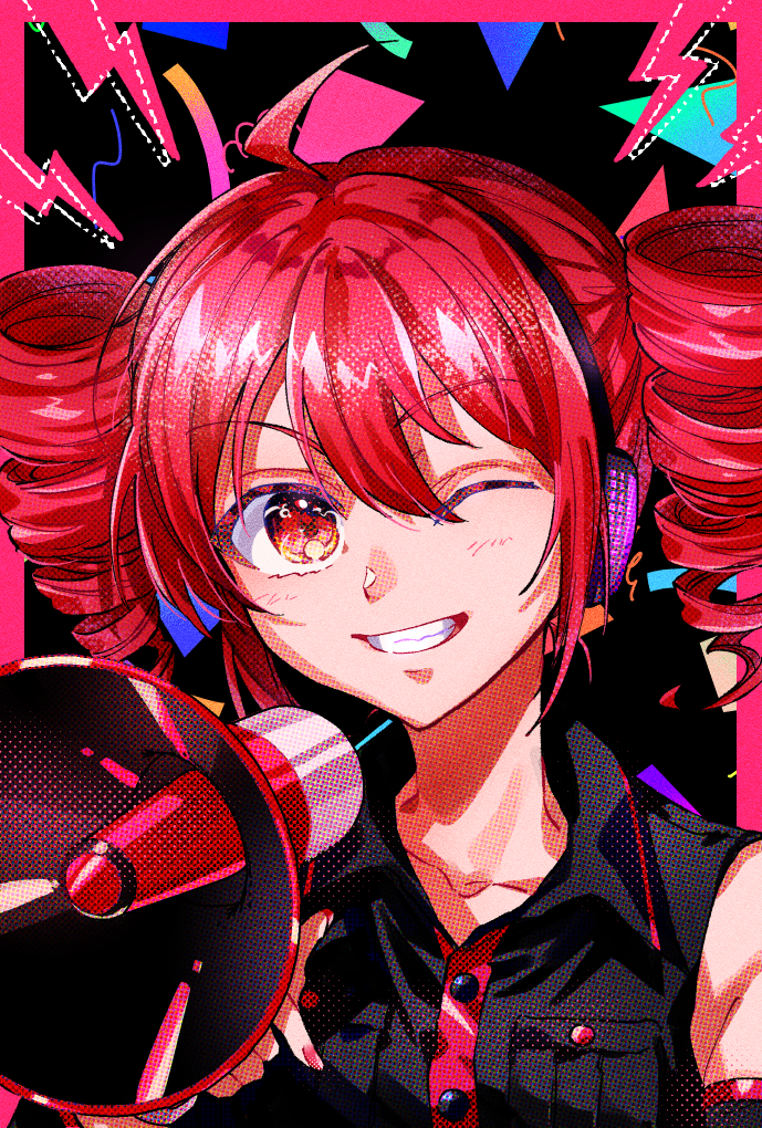 Safebooru 1girl Ahoge Armpit Crease Bangs Bare Shoulders Black Shirt 6247