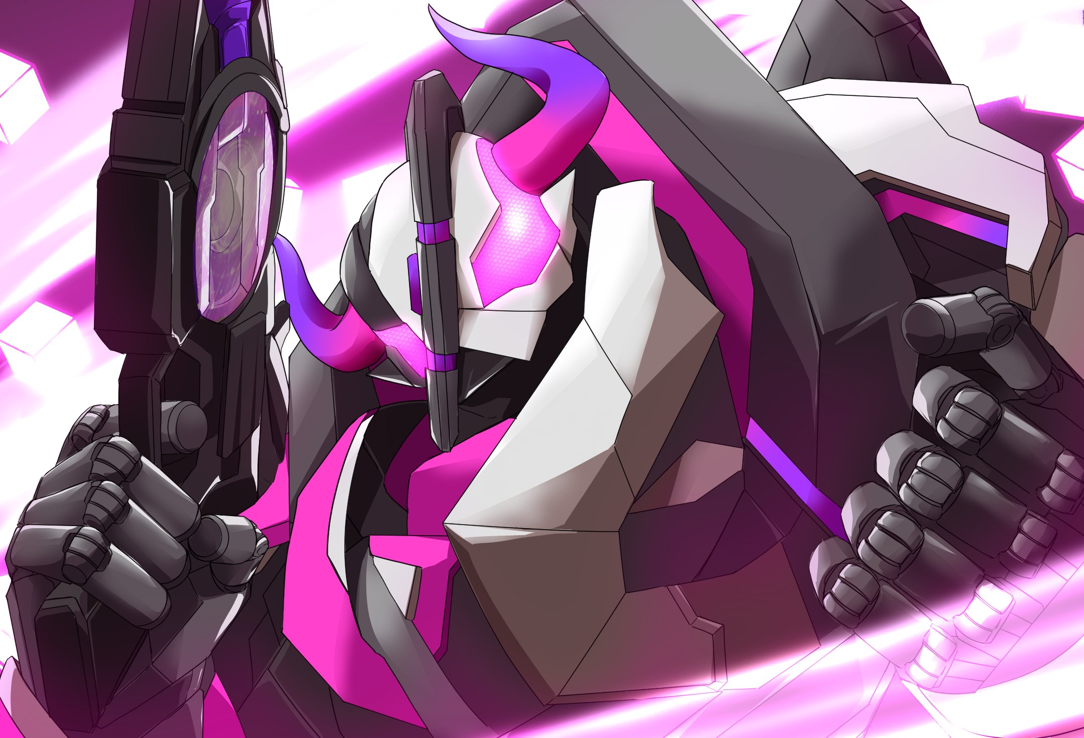 Safebooru - 1girl armor black armor buffalo clenched hand compound eyes ...