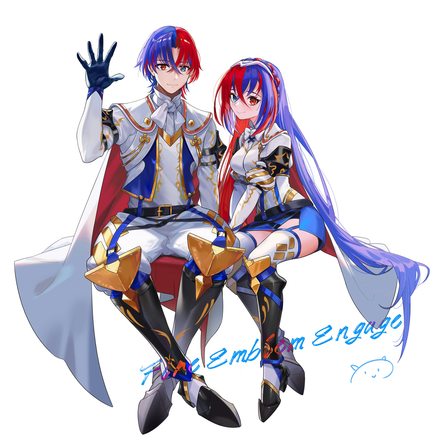 Safebooru - 1boy 1girl alear (female) (fire emblem) alear (fire emblem) alear (male) (fire ...